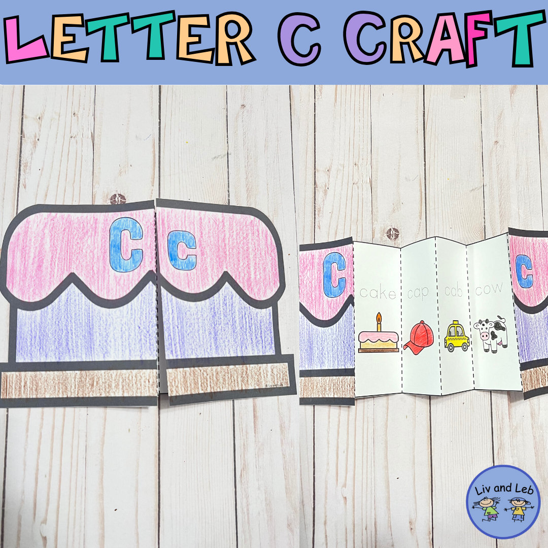 Letter C Cake Craft: Alphabet Learning Activity - Etsy
