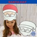 Santa Craft Paper Crown Christmas Hats Fro Kids - Etsy
