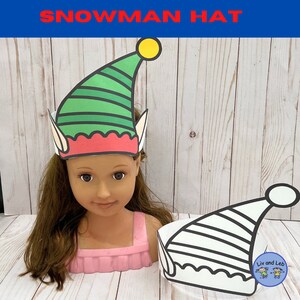 Elf Hat Paper Craft- Christmas Party Hats- School Play - Etsy