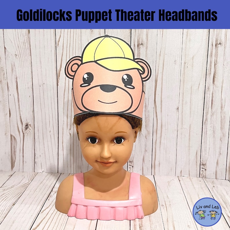 Goldilocks and the Three Bears Hat (color and B&W) - Etsy