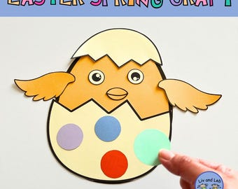 Easter Craft for Kids, Chick Craft for Spring, Easy Spring/ Easter ...
