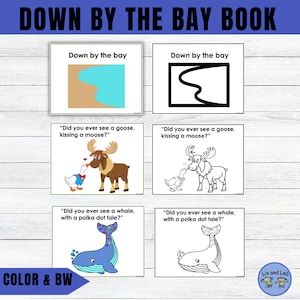 Preschool Rhymes Song Book and Craft Down by the Bay - Etsy