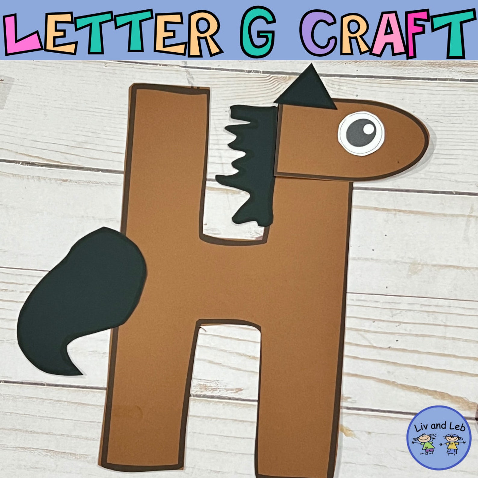 Letter H Horse Craft: Alphabet Phonics (digital Download) - Etsy