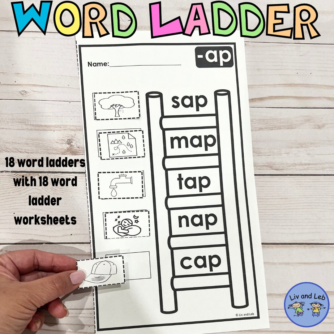 CVC Word Ladder: Early Reading, Word Families (printable) - Etsy