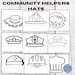 Community Helper Craft-birthday Hats-kids Paper Hats - Etsy
