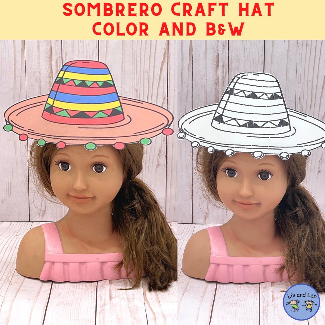 Cinco De Mayo Sombrero Hat Craft - Etsy