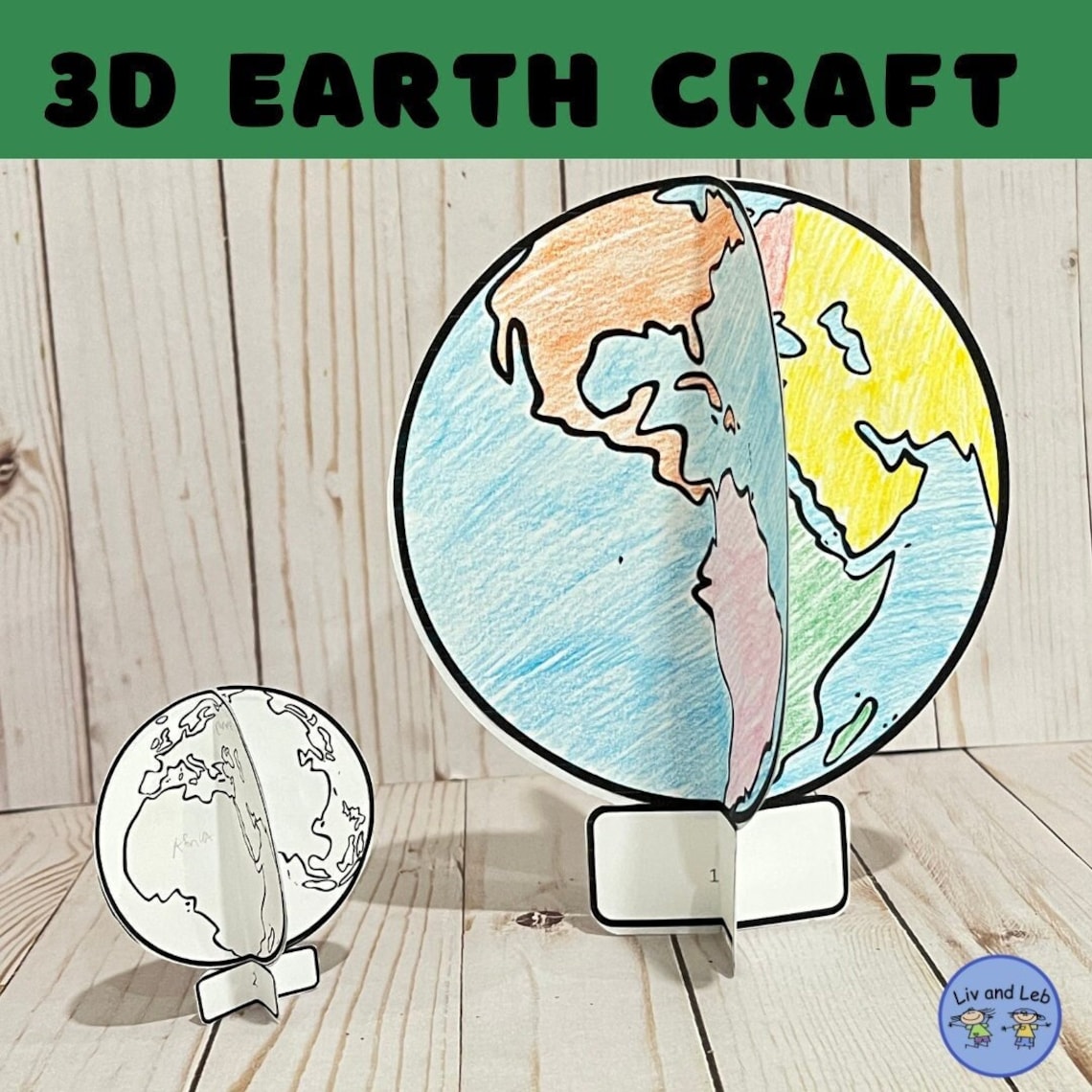 Earth Day 3D Craft - Etsy