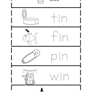 Rhyming Craft- Word Family- Snowman - Etsy