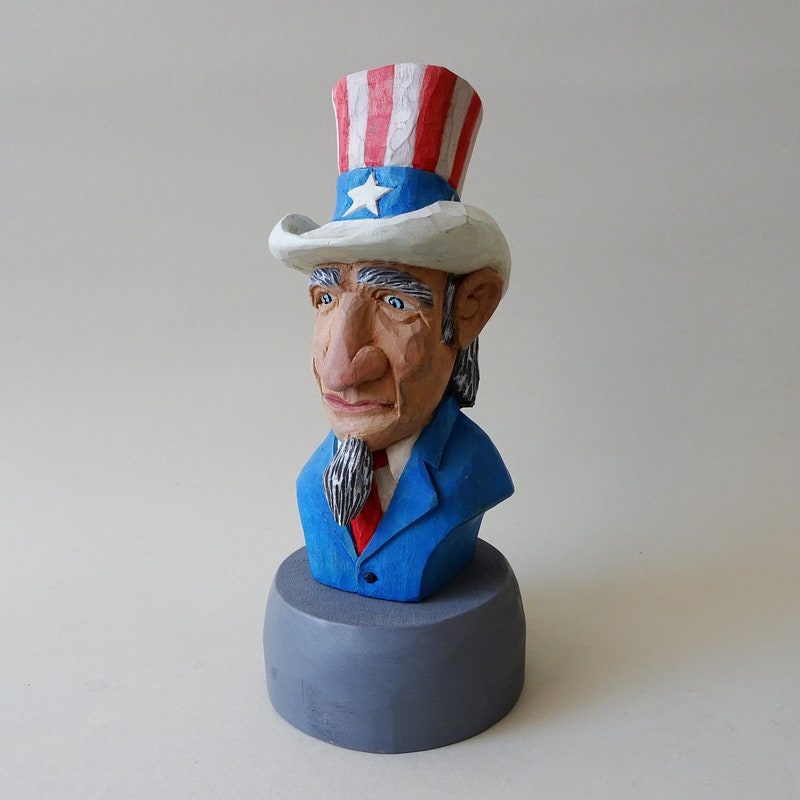 Uncle Sam Figurine - Etsy