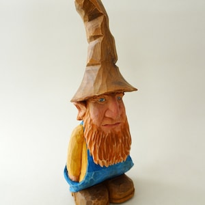 Wood Carving - Figure of Hillbilly With Tall Funny Hat - Hillbilly ...