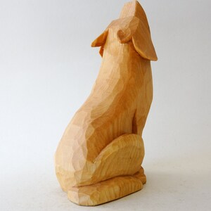 Wood Carving - Hand Carved Figure of A Howling Wolf - Home Decoration ...