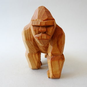 Wood Carving - Gorilla Figure - Hand Carved - Etsy