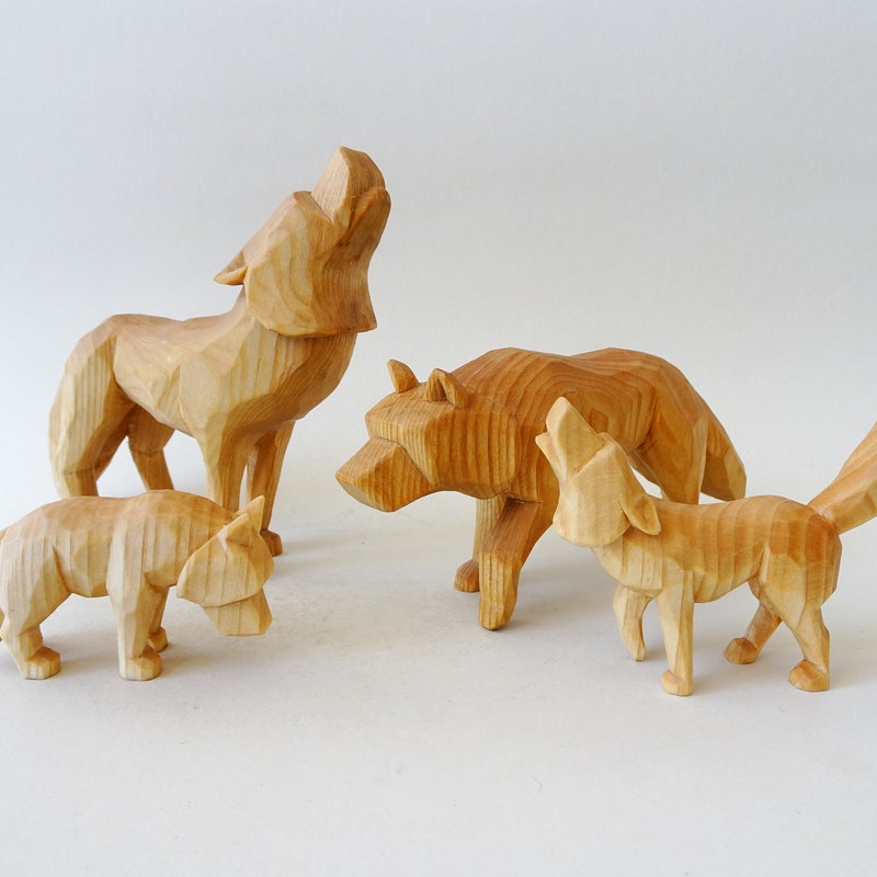 Carved Wolf - Etsy
