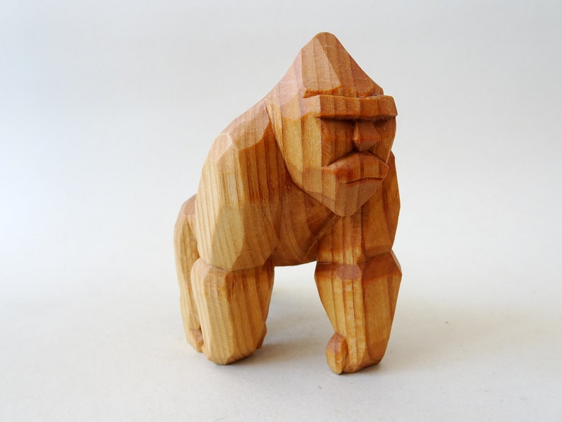 Wood Carving - Gorilla Figure - Hand Carved - Etsy