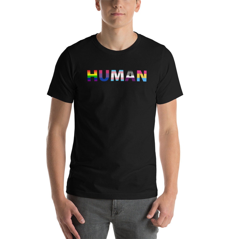 Pride Flags We Are All Human Short-sleeve Unisex T-shirt - Etsy