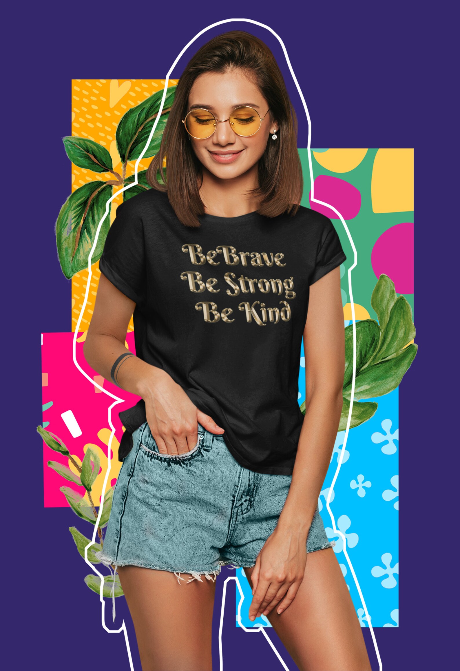 Be Brave Be Strong Be Kind Short-sleeve Unisex T-shirt - Etsy
