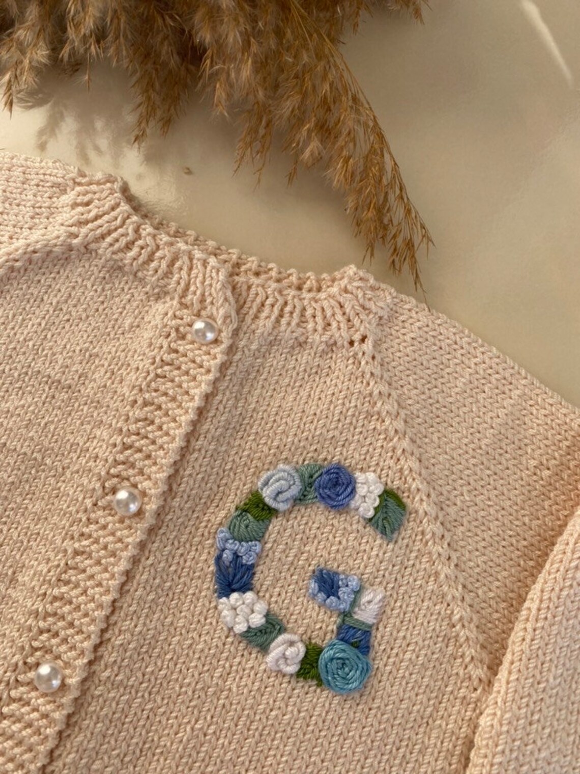 Personalized Baby Girl Cardigan Letter Embroidered Cardigan - Etsy