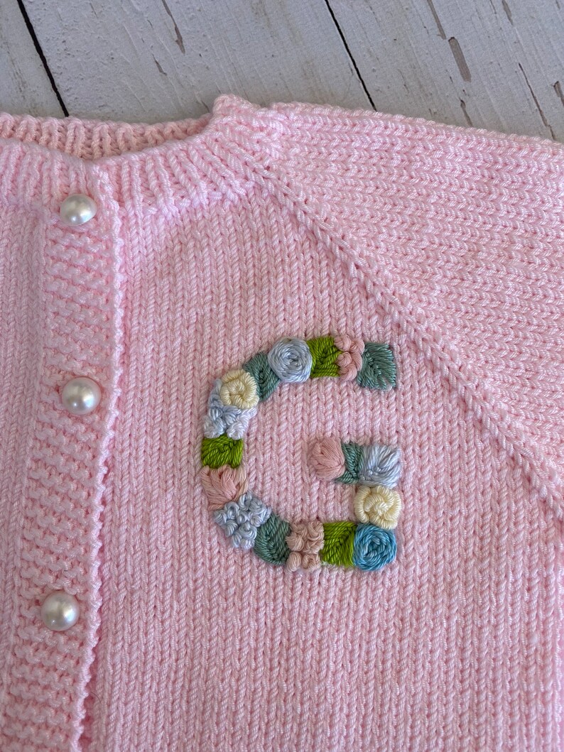Personalized Baby Girl Cardigan Letter Embroidered Cardigan - Etsy