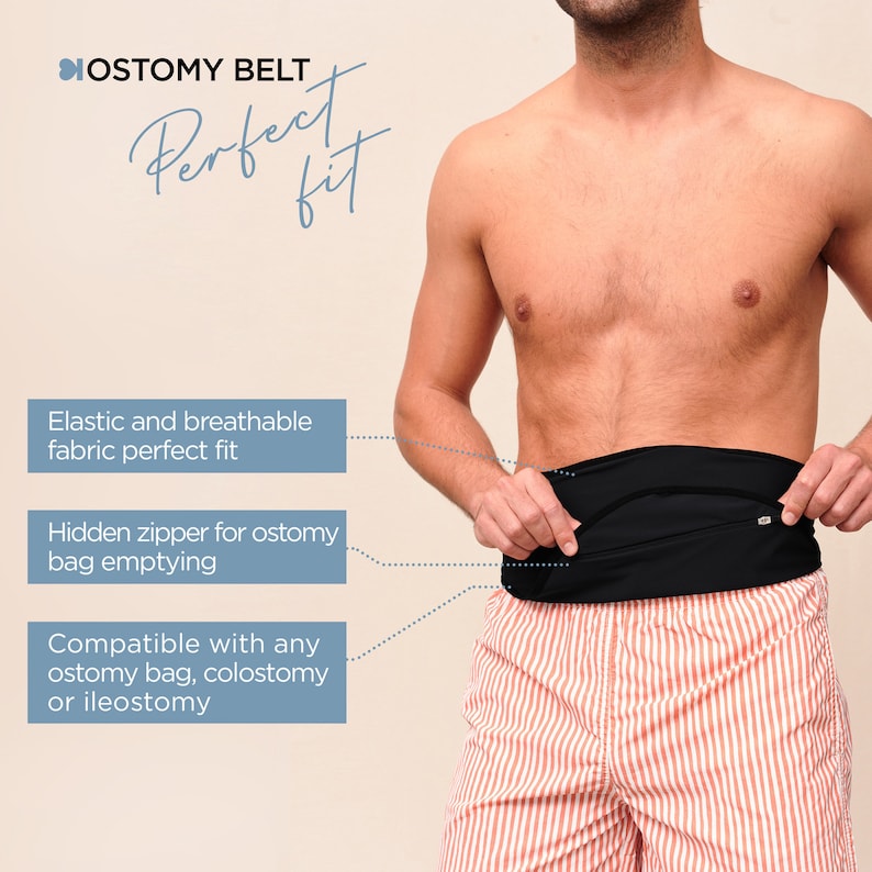 Buy Siil Ostomy Belt Black Stoma Belt Stoma Bag Cover Ostomy Online In