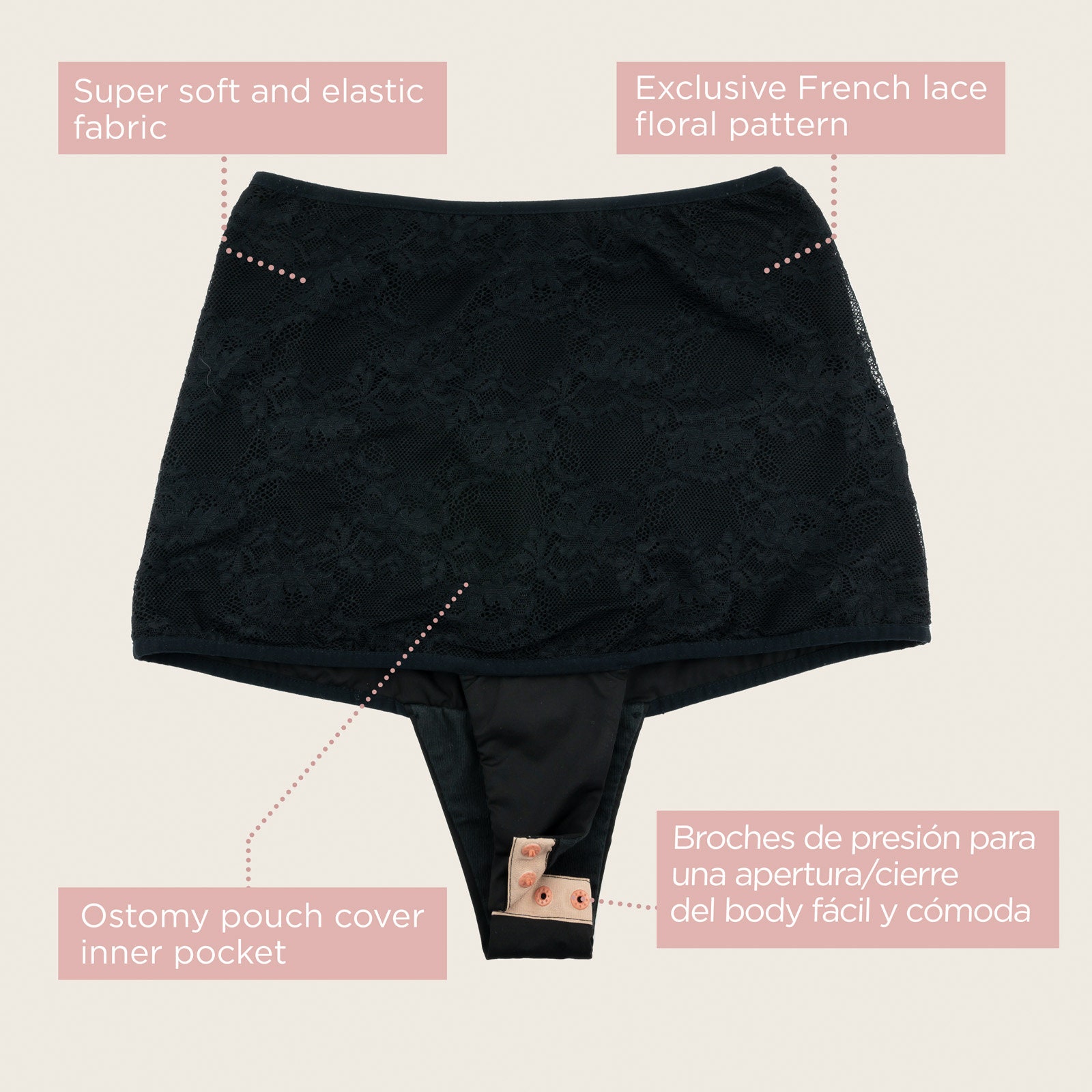 Ropa interior para ostomía SIIL Lencería / Fundas para bolsas de ...