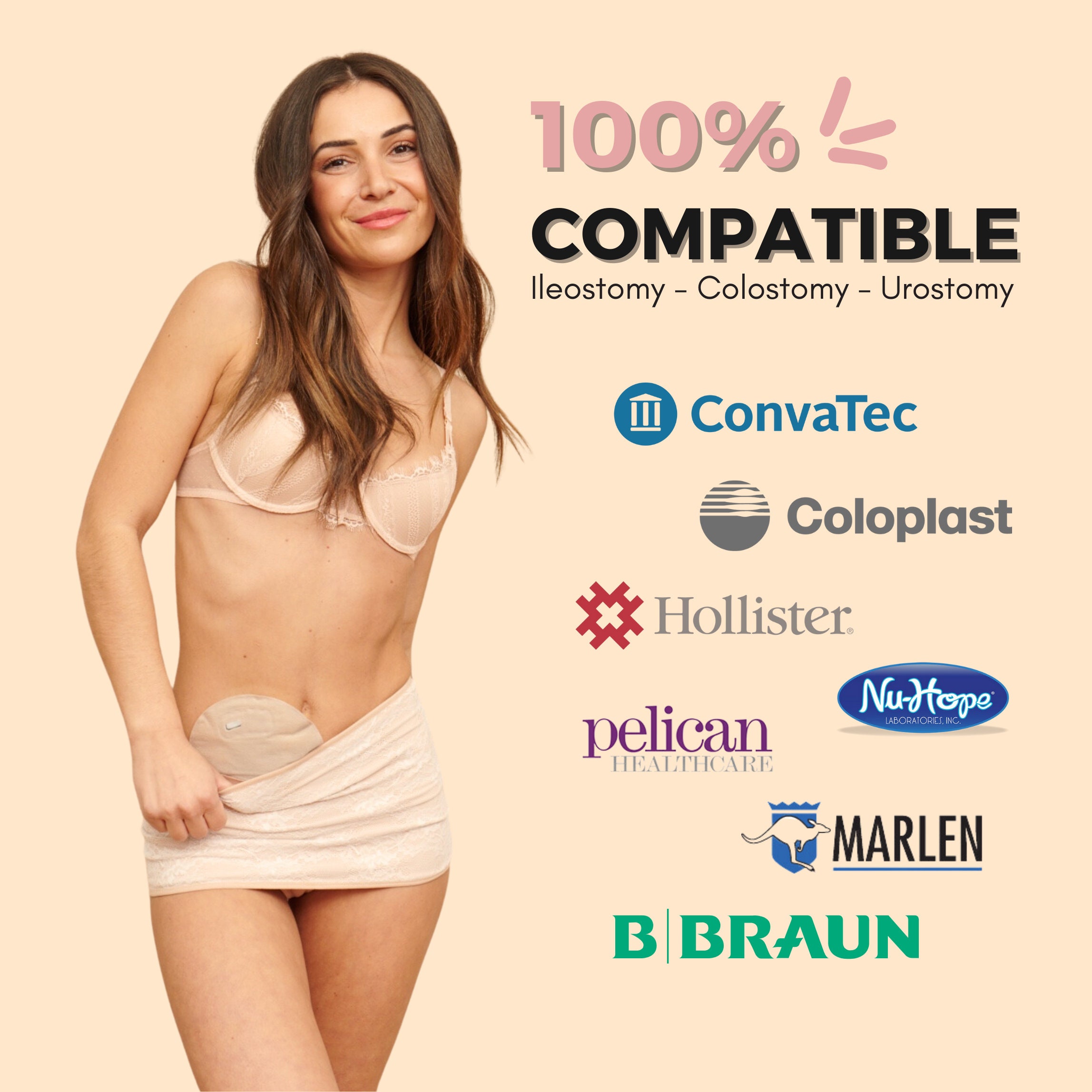 Ostomy Wrap Mía SIIL Ostomy Ostomy Bag Covers Stoma Underwear Colostomy Bag Cover Ileostomy ...