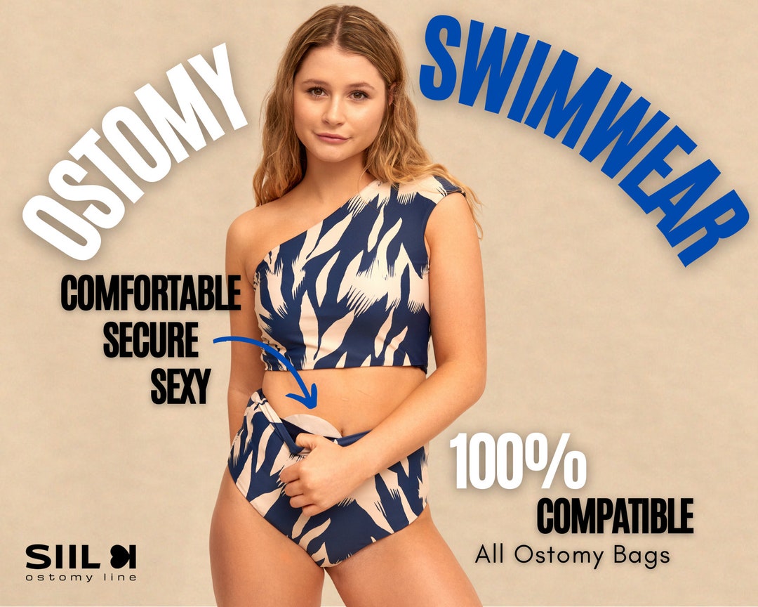 Ostomy Swimwear Siwa Ostomy Bag Cover Stoma Swimsuit W Inner Pocket