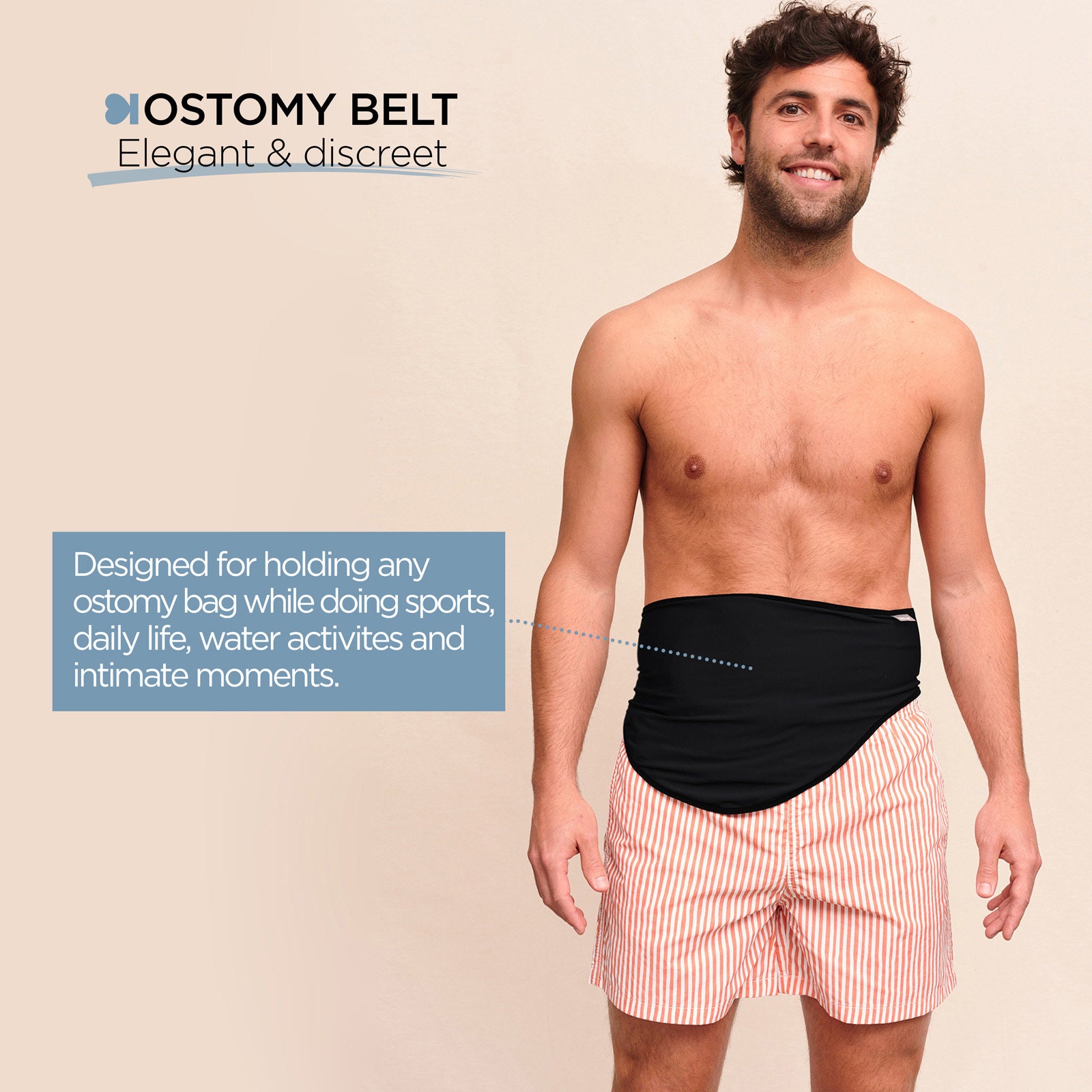 Ostomy Bag Cover Stoma Support Belt For Swimming And Sports Ostomy Bag Covers For Colostomy