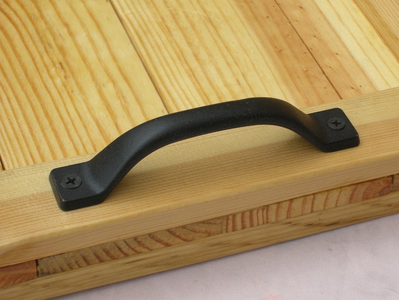 Handcrafted Rustic Wooden Serving Tray With Handles - Etsy