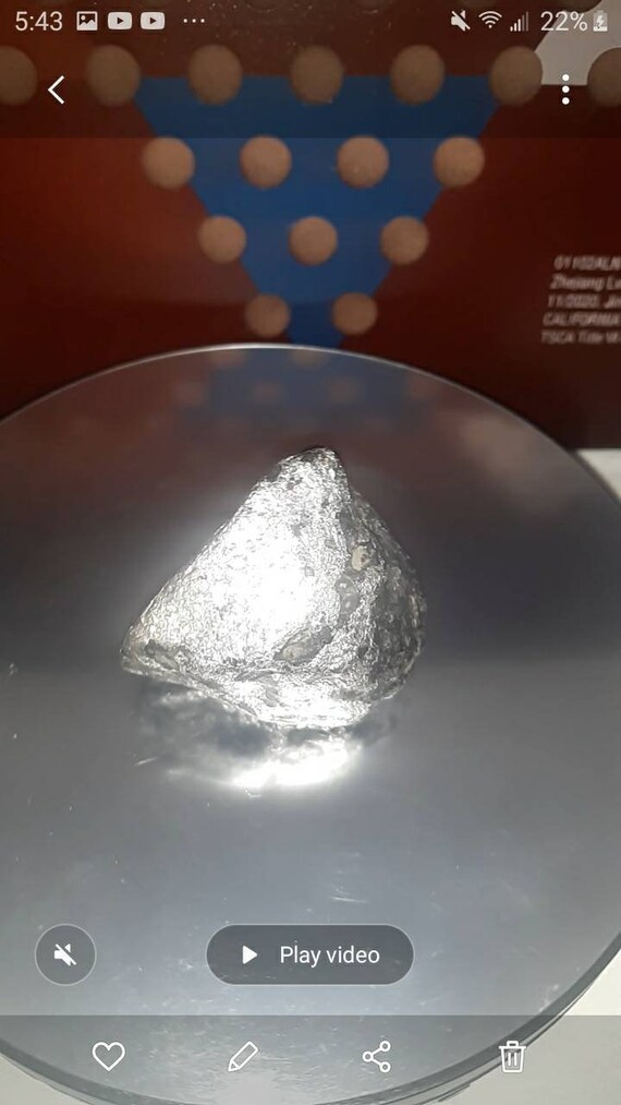 5.7 Ounce Palladium diamagnetic Nugget. Found Native in - Etsy