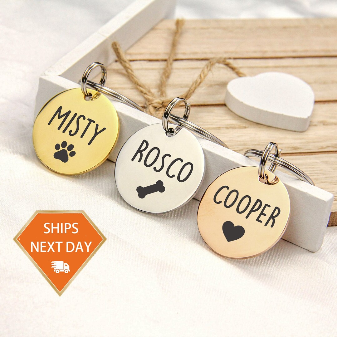 Dog Name Tag, Personalized Dog Tag, Custom Pet Tag, Customized Dog Tag ...