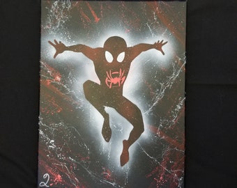 Miles Morales Original Spray Paint Art by Ash Shultz - Etsy