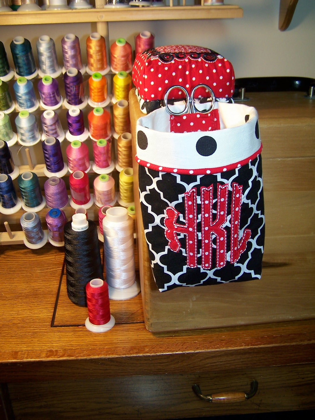 Pin Cushion Thread Catcher, PDF Pattern, Sewing Pattern, Sewing Pattern ...