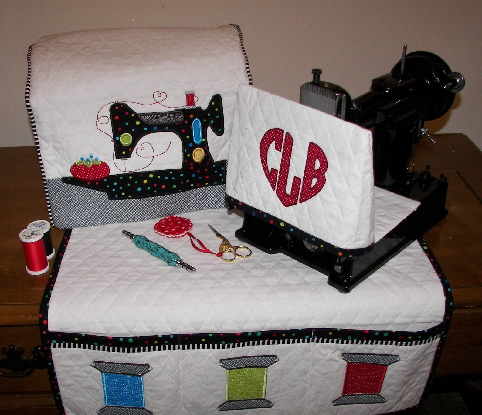 Singer, Featherweight, 221, Sewing Machine Cover, Bed Cover and ...