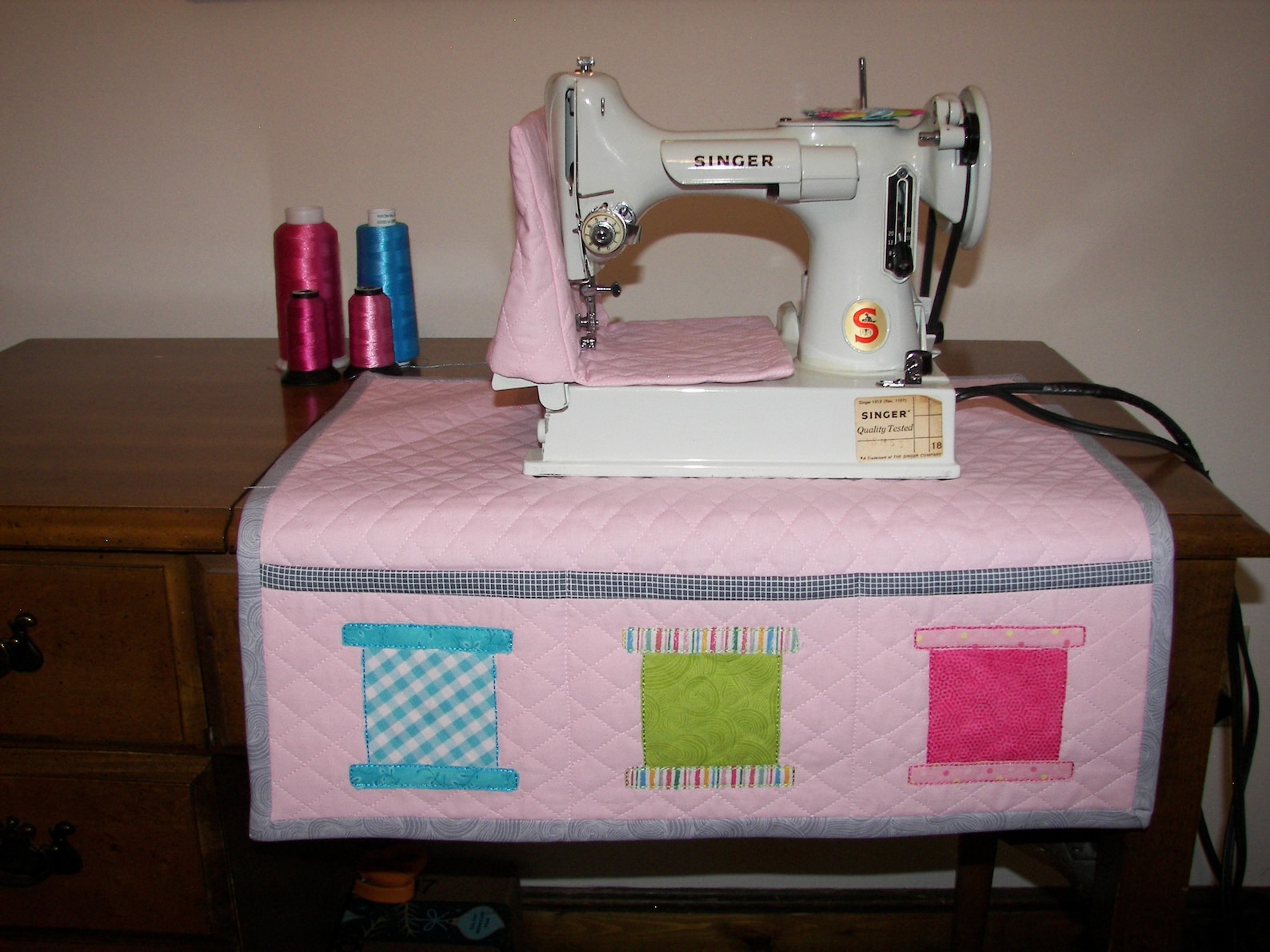 Singer, Featherweight, 221, Sewing Machine Cover, Bed Cover and ...