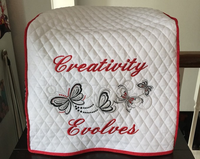 Sewing Machine Appliance Cover, Dust Cover Choose Fabric Color & Thread ...