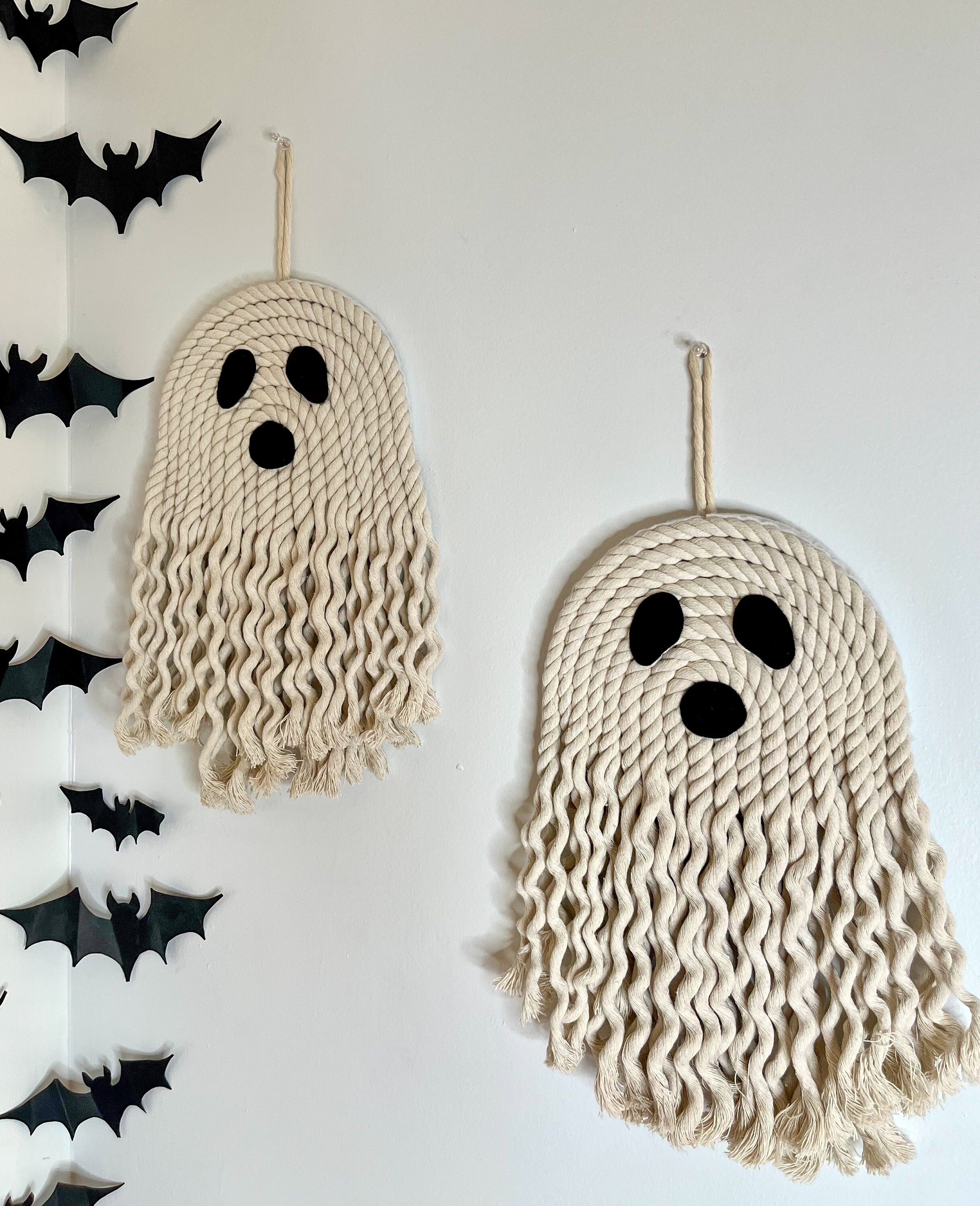Macrame Ghost Wall Hanging | Spooky Halloween Decor | Fall Wall Art ...