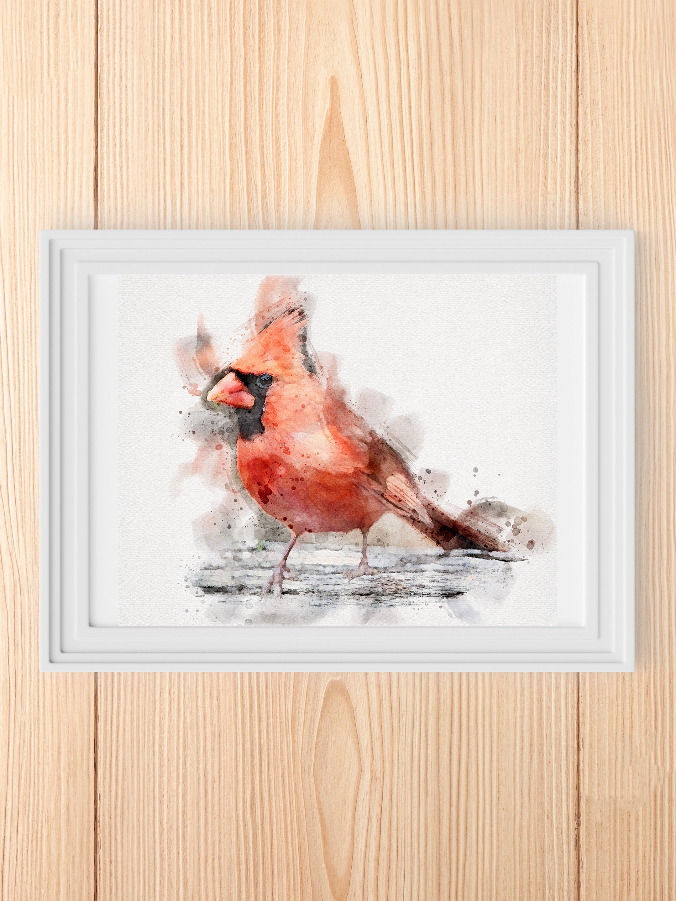 CARDINAL Watercolor Original Cardinal Painting Cardinal - Etsy