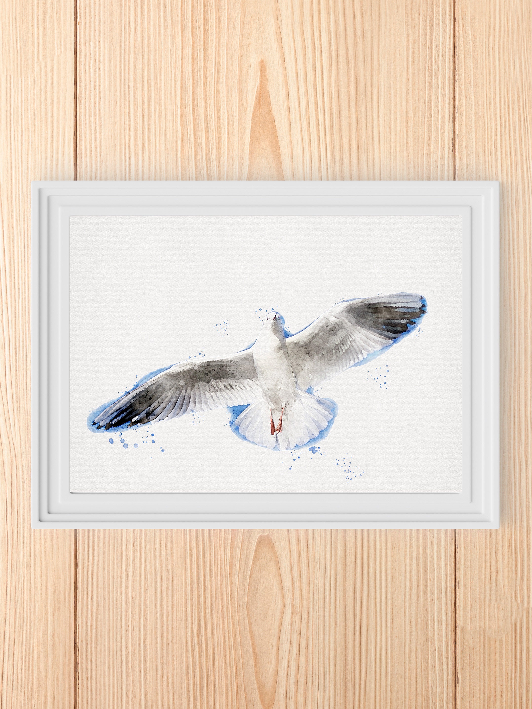 DOVE Watercolor Dove in Flight Dove Painting Dove Art Dove - Etsy