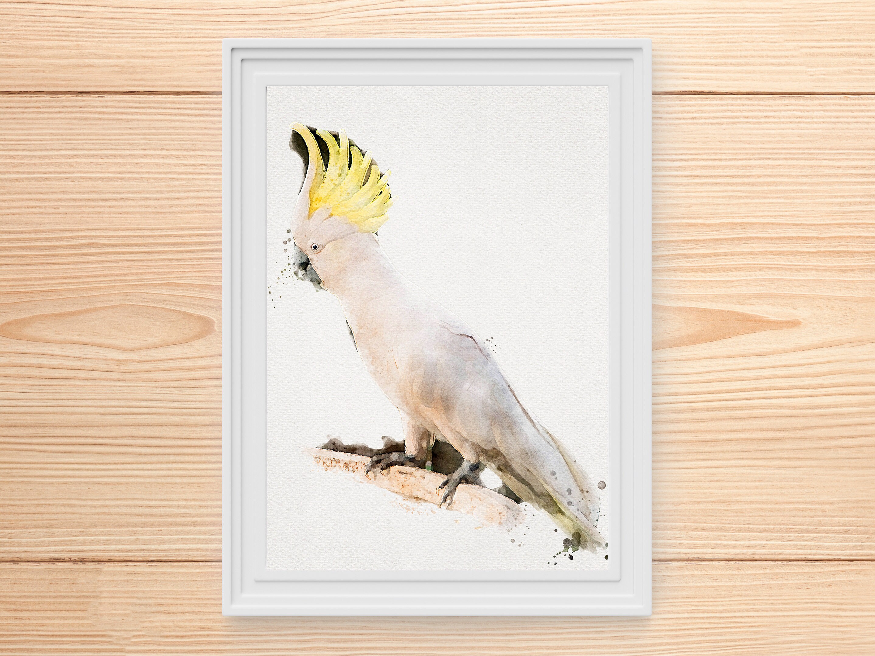 COCKATOO Painting Cockatoo Print Printable Bird Wall Art - Etsy UK