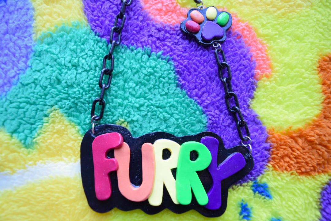 Decora “furry” Statement Necklace – Alt Scene Pride Jewelry - Etsy