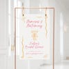 Coquette Welcome Sign Template, Minimalist Birthday Welcome Poster for ...