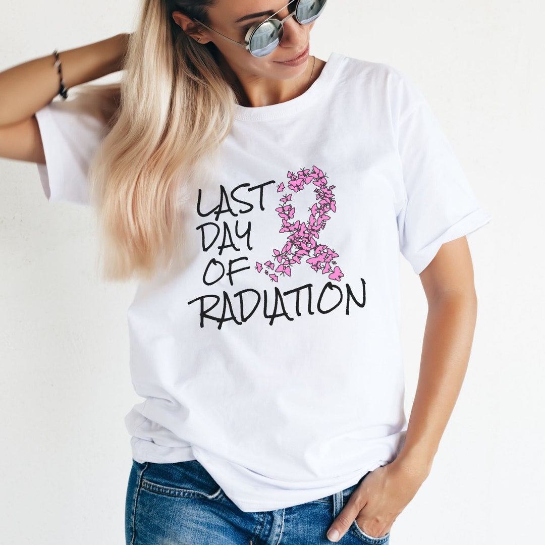 Custom Color Ribbon Last Day Radiation Shirt, Ring the Bell Cancer ...