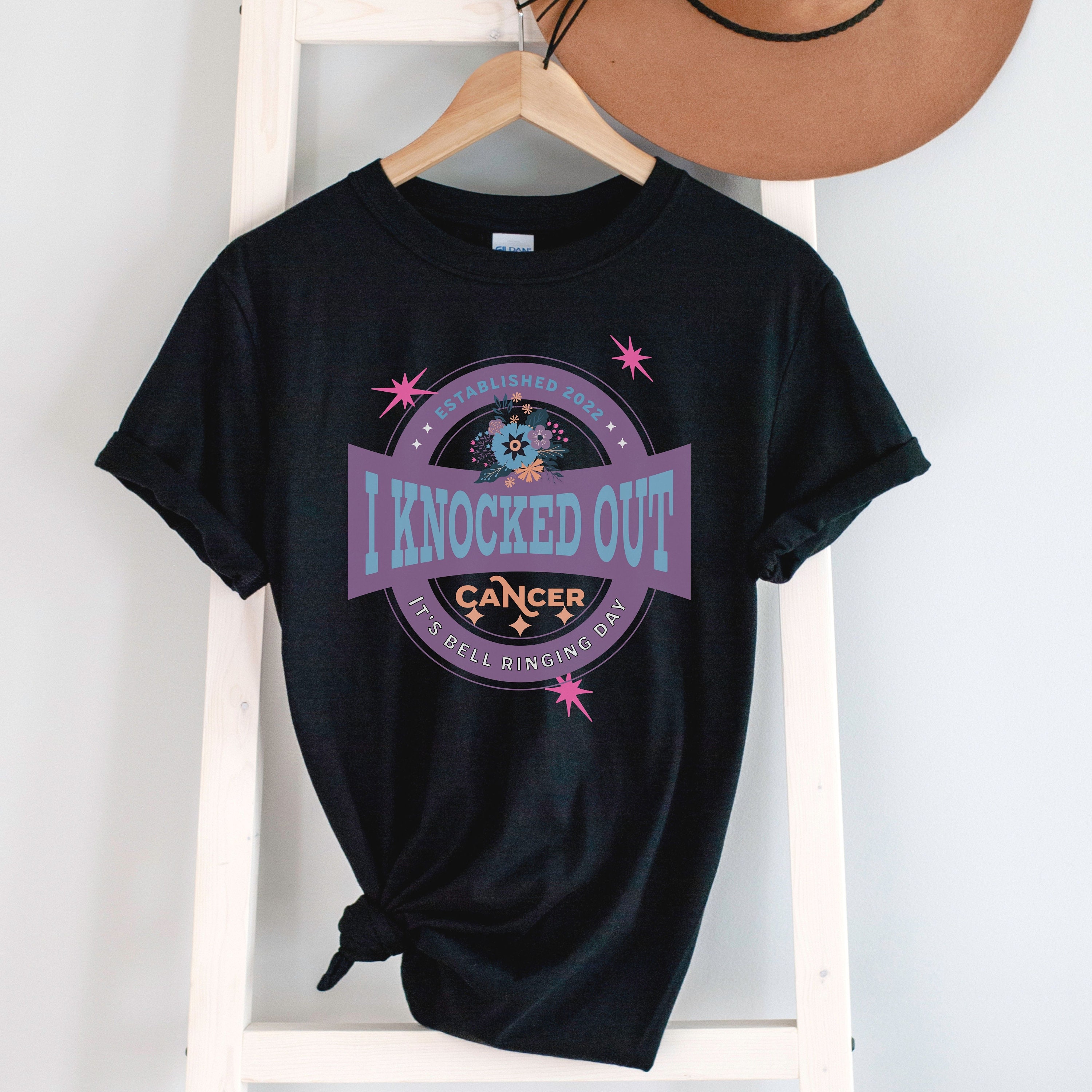 I Knocked Out Cancer Goodbye Cancer, Flower It's Bell Ringing Day Shirt ...