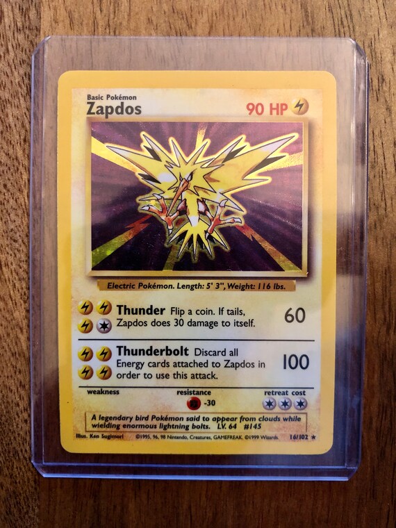 Pokemon Zapdos Card