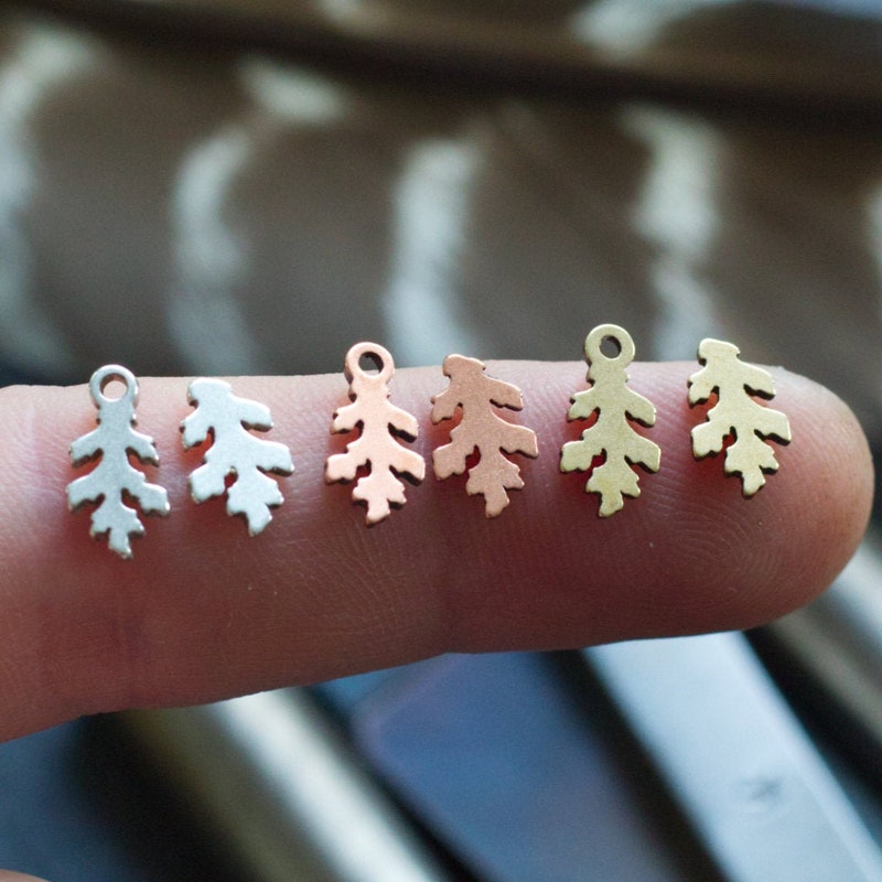 Small Metal Leaves - Etsy