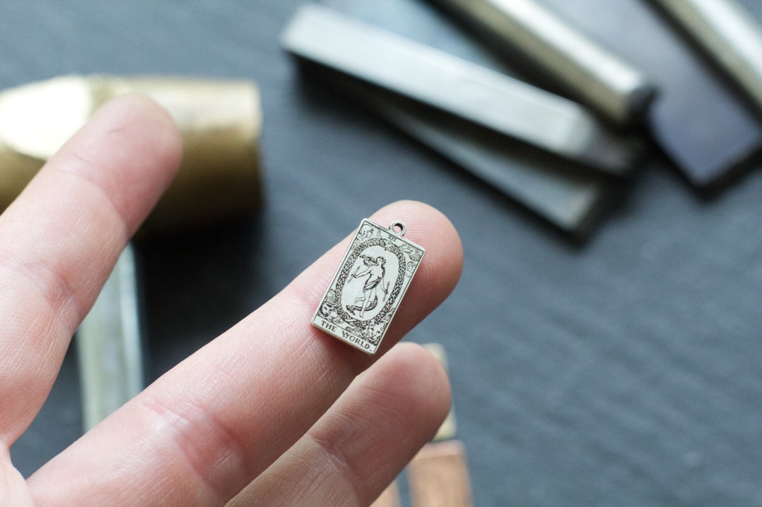 Tarot Card Deck Tiny Charm - Charms for Jewelry Making - Embellishment ...