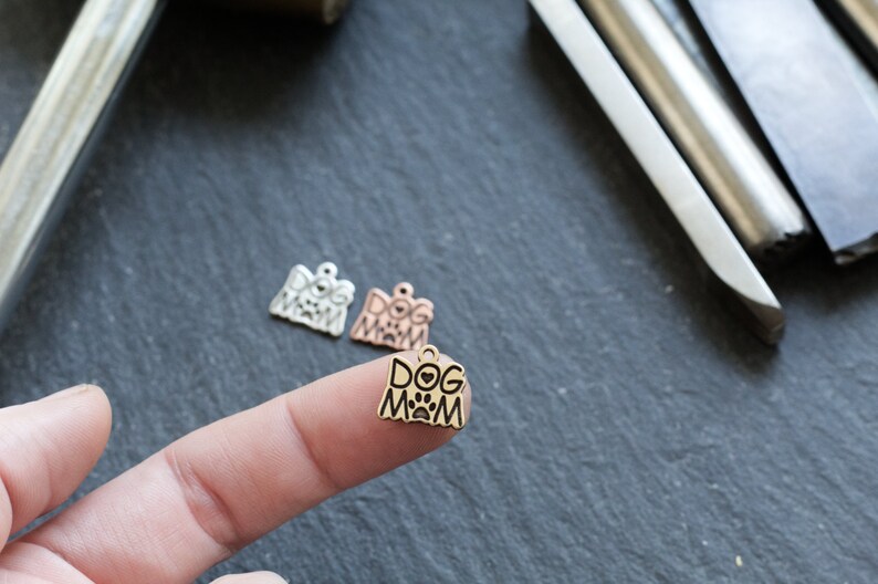 Dog Mom Charm - Charms for Jewelry Making - Embellishment - Sterling ...