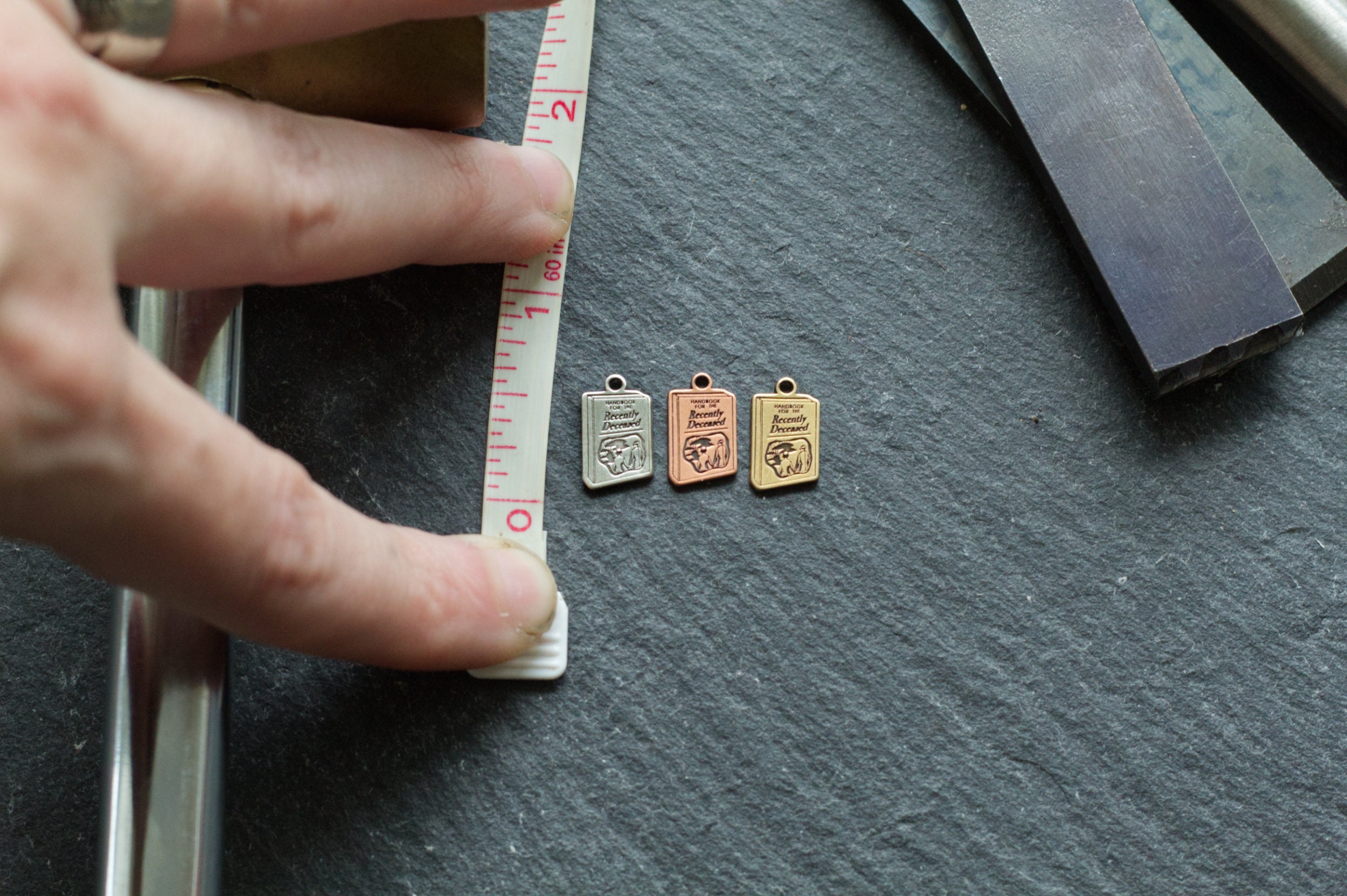 Handbook for the Recently Deceased Charm Charms for Jewelry - Etsy