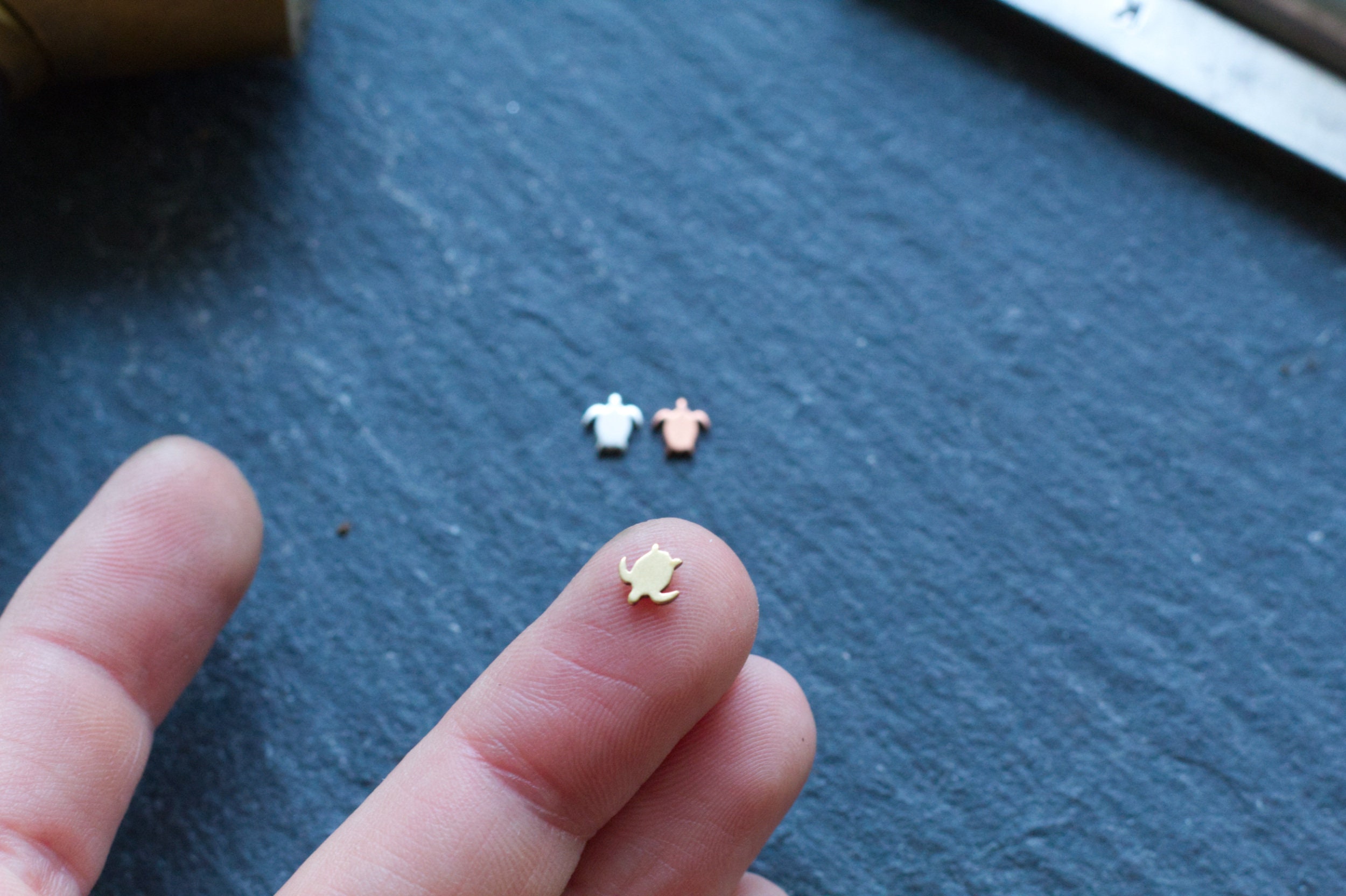 Tiny Sea Turtle Blank Metal Blanks for Soldering or Stamping - Etsy