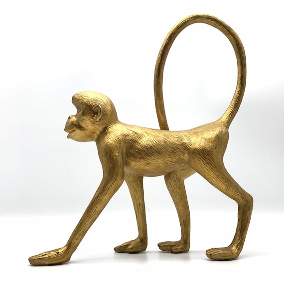 Playful and Modern Monkey Statue | Etsy